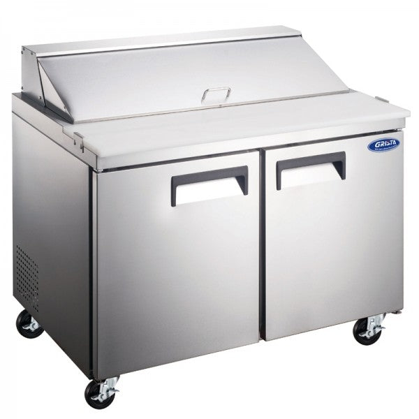48" COMMERCIAL REFRIGERATED SANDWICH PREP TABLE COOLER